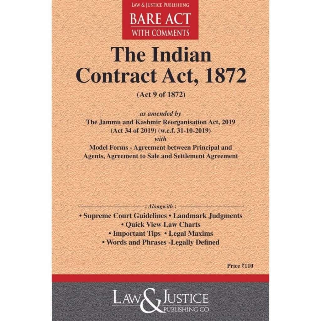 Contract Act, 1872 with Model Forms of Agreement – Best Book Store in Delhi