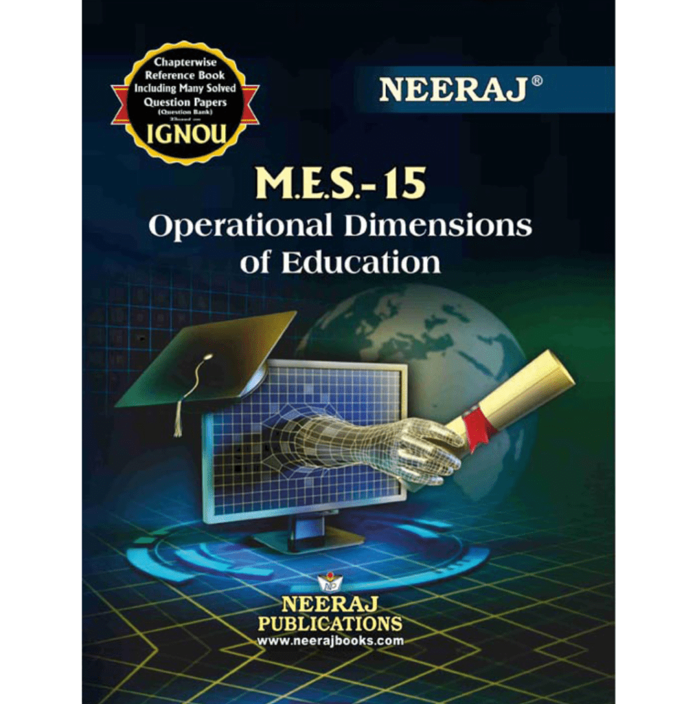 NEERAJ: MES-15 (Operational Dimensions of Education) – Best Book Store ...