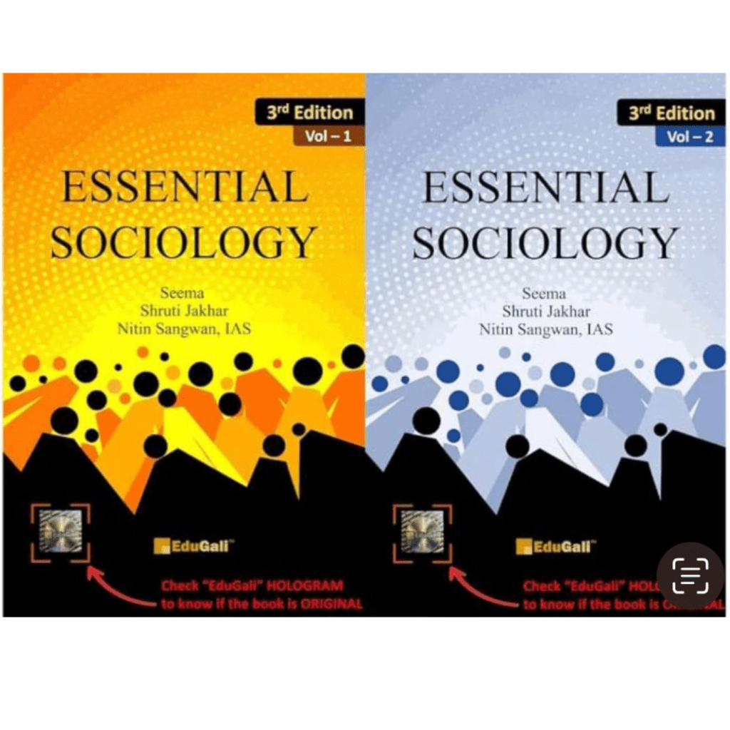 Essential Sociology Vol 1 & 2 (3rd Edition) 2024 by Nitin Sangwan ...
